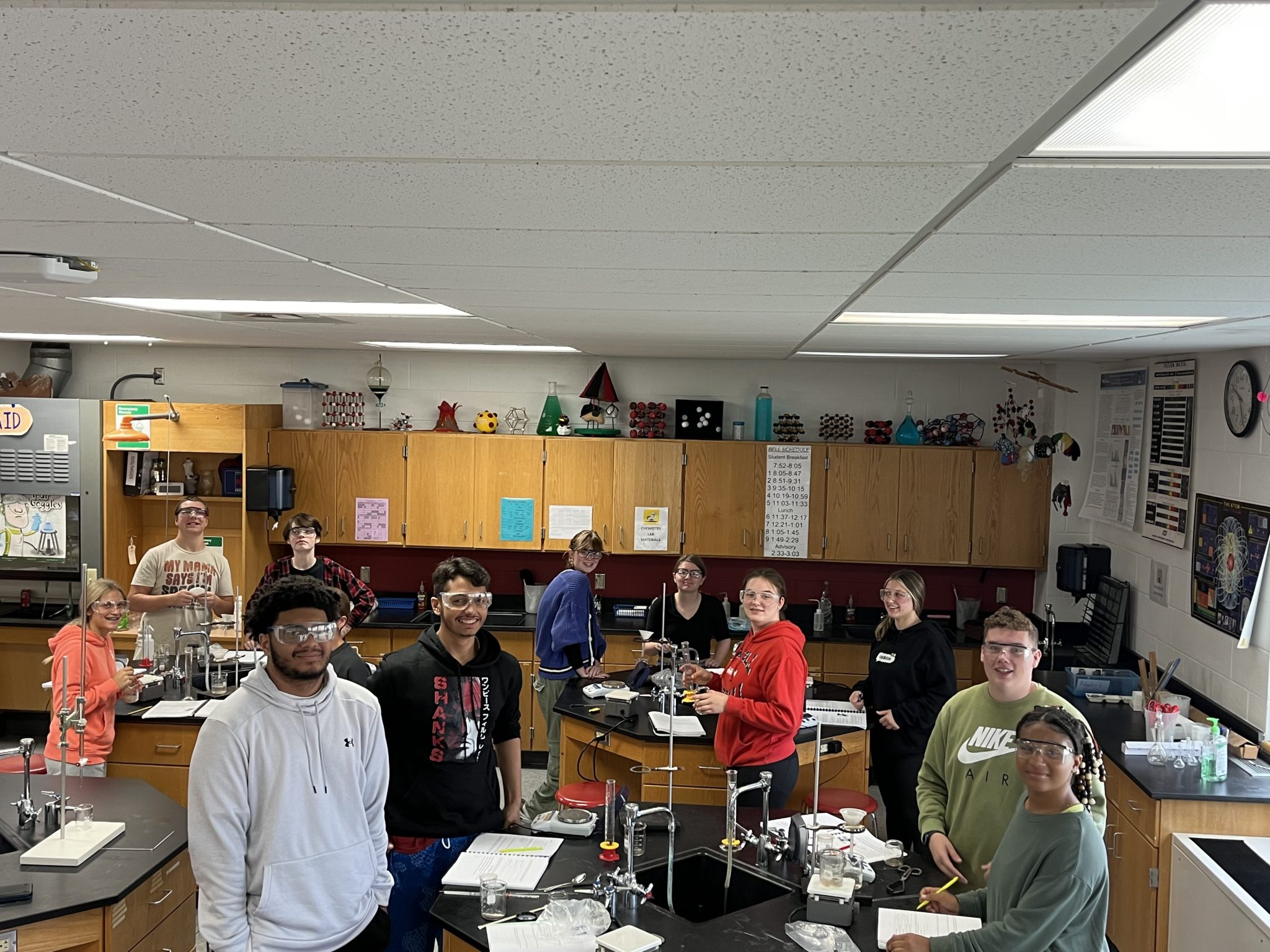Students explore chemistry in the lab - Hornell City School District
